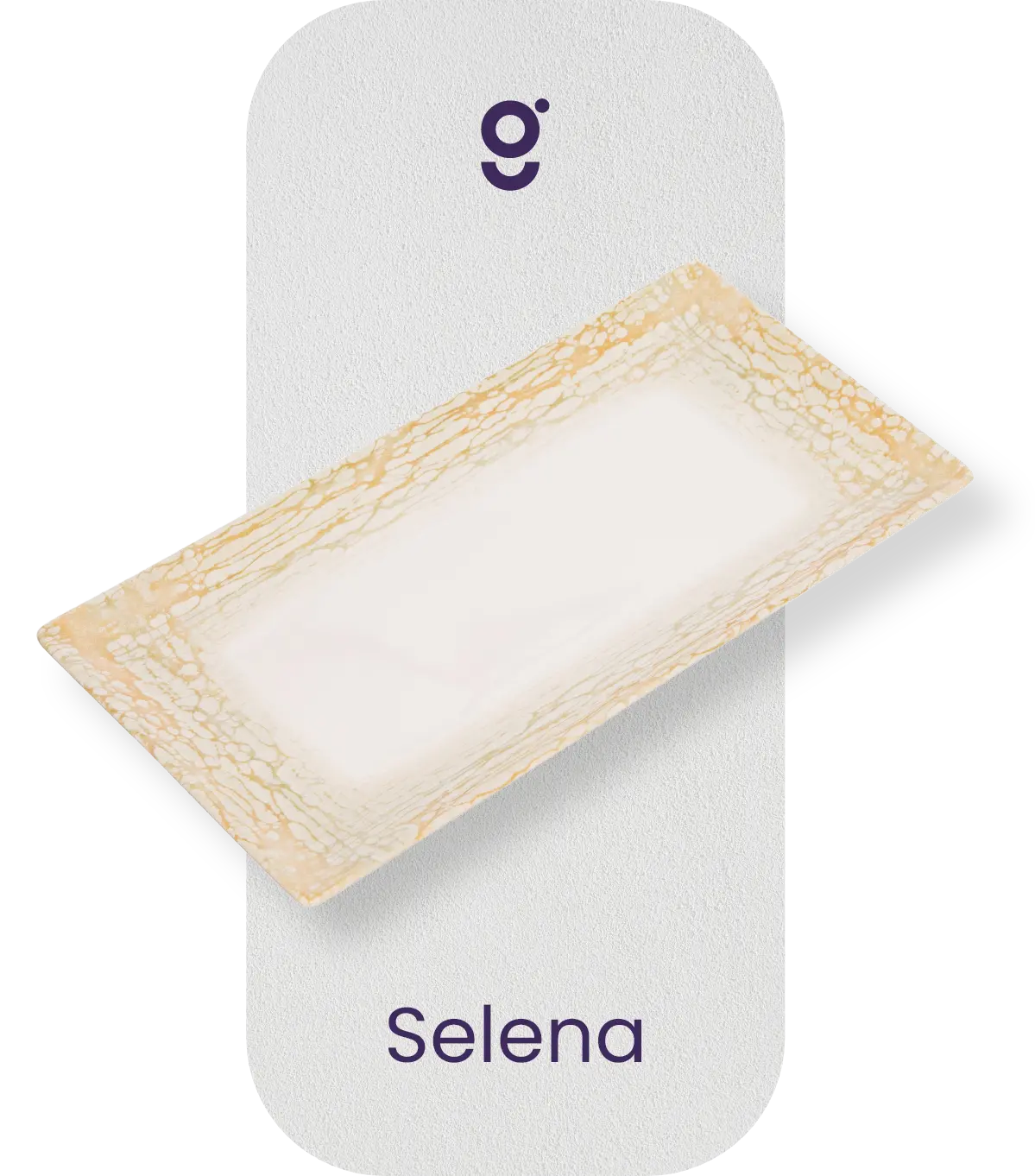 Rectangular Platter 30X15 cm SELENA - gastroglam